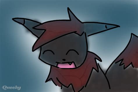 Evil Eevee A Fan Art Speedpaint Drawing By Skyminfan Queeky Draw Paint