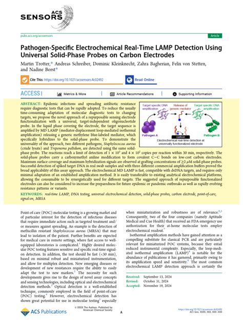 Trotter Et Al 2024 Pathogen Specific Electrochemical Real Time Lamp