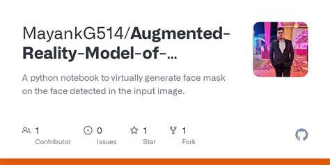 Augmented Reality Model Of Virtualisation Of Face Mask Superimpose