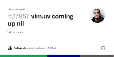 Vimuv Coming Up Nil · Issue 27957 · Neovimneovim · Github