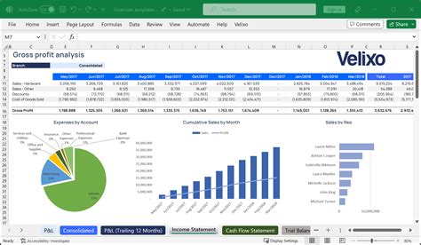 Live Reporting Exploration And Analysis In Excel For Erps Velixo