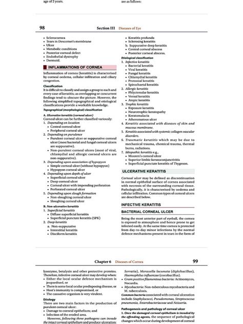 Inflammation Of Cornea And Corneal Ulcer Pdf