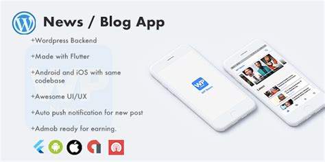 Flutter Wp News App Android And Ios Source Code By Jideguru Codester