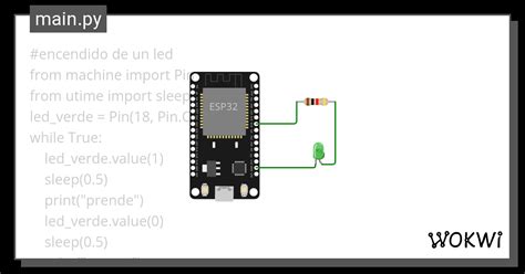 Apagado Y Prendido De Un Led Octavio Wokwi Esp32 Stm32 Arduino