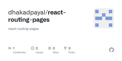 Github Dhakadpayal React Routing Pages React Routing Pages
