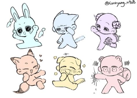 Cute Anime Chibi Couple Drawing