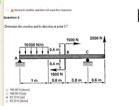 Solved Determine The Reaction And Its Direction At Point C