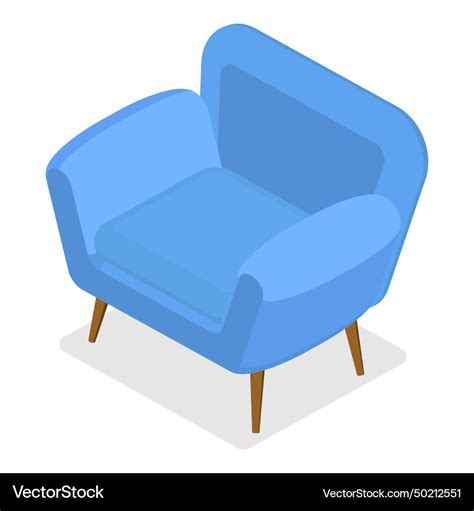 3d Isometric Flat Set Of Furniture Item 9 Vector Image