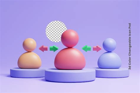 Premium Psd 3d Teamwork Concept Icon Or 3d Teamwork Problem Solving Concept Icon Or 3d Network