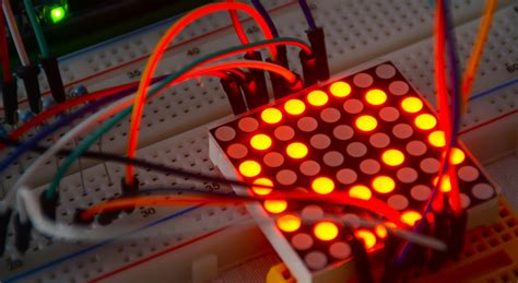 Using A Led Matrix With Arduino Got An 8x8 Led Matrix Such As The