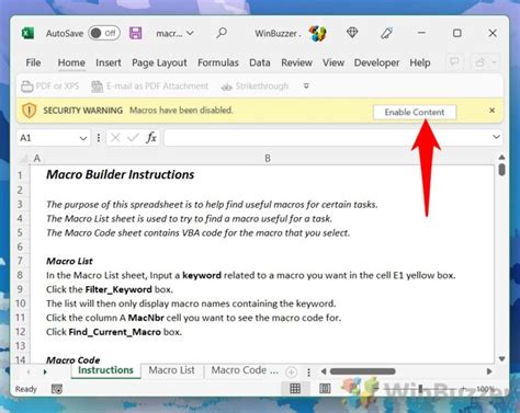 How To Enable Macros In Excel For Single Or All Workbooks