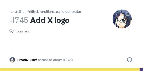 Add X Logo Issue Rahuldkjain Github Profile Readme Generator Github