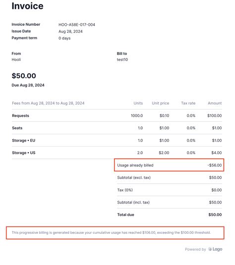 Progressive Billing Lago