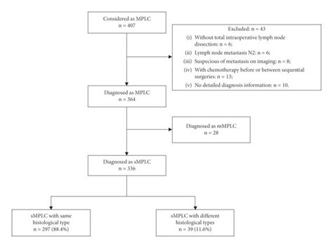Flow Chart MPLC Multiple Primary Lung Cancer MMPLC Metachronous Download Scientific