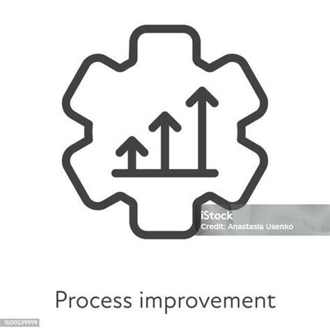 개요 스타일 Ui 아이콘 하드 스킬 컬렉션입니다 기술 및 비즈니스 벡터 검정 선형 아이콘 그림입니다 기어 휠 위쪽 화살표 차트