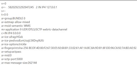 Javascript Returning Localdescription From Rtcpeerconnection Stack