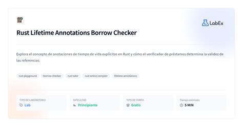 Rust Lifetime Annotations And Borrow Checker Labex