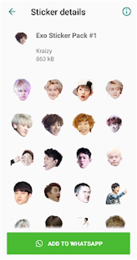 Exo Whatsapp Sticker Kpop Para Android Descargar