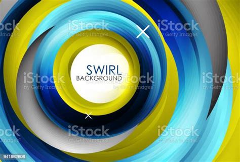 나선형 소용돌이 흐르는 라인 3d 벡터 추상적인 배경 3차원 형태에 대한 스톡 벡터 아트 및 기타 이미지 3차원 형태 개념 곡선 Istock