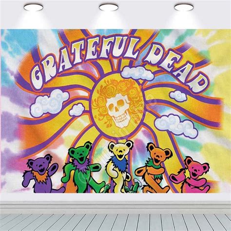 Grateful Dead Dancing Bears Logo Grateful Dead Dancing Bears Flag