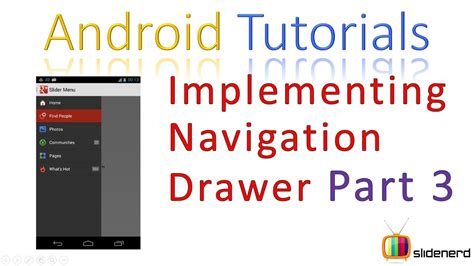 146 Android Navigation Drawer Tutorial Part 3 Youtube