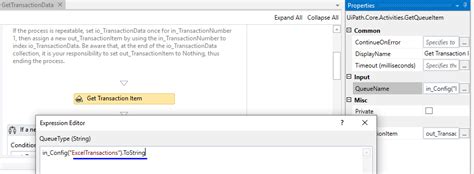 get transaction item object reference not set to an instance of an object help uipath