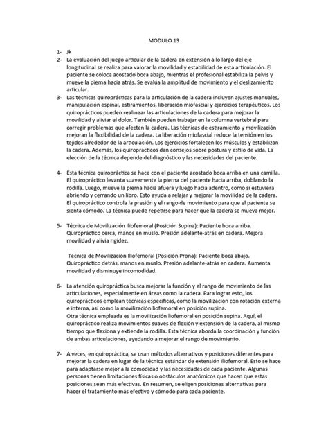 Modulo 13 Pdf Rodilla Medicina Clinica