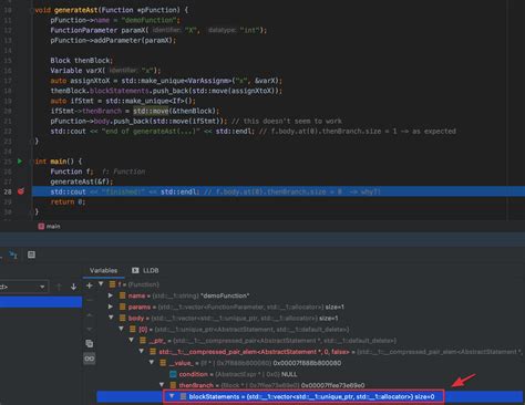 c empty std vector after function returns stack overflow