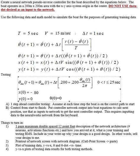 Create A Neural Network Pseudo Inverse Controller For