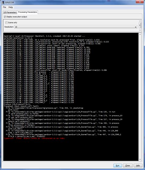 sen2cor 2 3 1 processing error sen2cor step forum