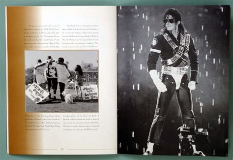 Rare 1995 Michael Jackson History Book In Gold Ink Etsy