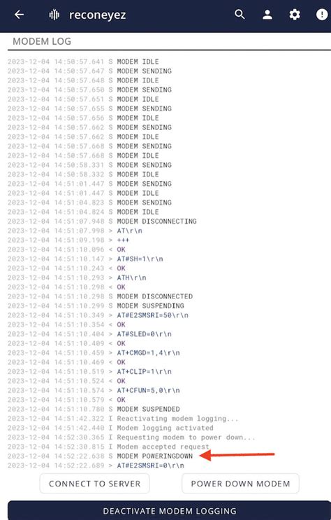 Bridge Modem Logging