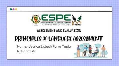Principles Of Language Assessment Ppt