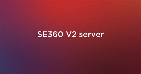Thinkedge Se360 V2 Server Lenovo Press