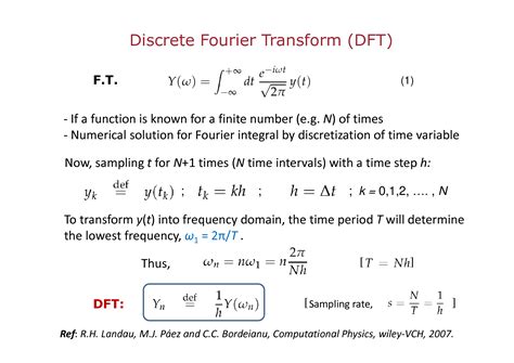 Solution Fourier Transforms And Discrete Fourier Transforms With