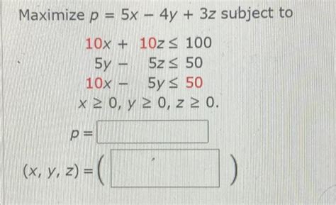 Solved Maximize P 2x Y Subject To X 2y S 12 X Y S6