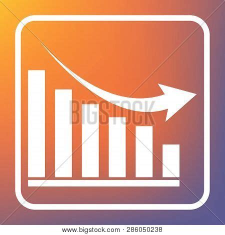 Declining Graph Sign Vector Photo Free Trial Bigstock