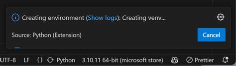 Wrong Environment Selected In Language Status Bar Item After Selecting Recreate Venv · Issue