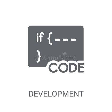 Programming Language Icon Trendy Programming Language Logo Concept On