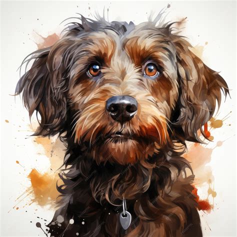 Watercolor Cockapoo Clipart Generative Ai Premium Ai Generated Image