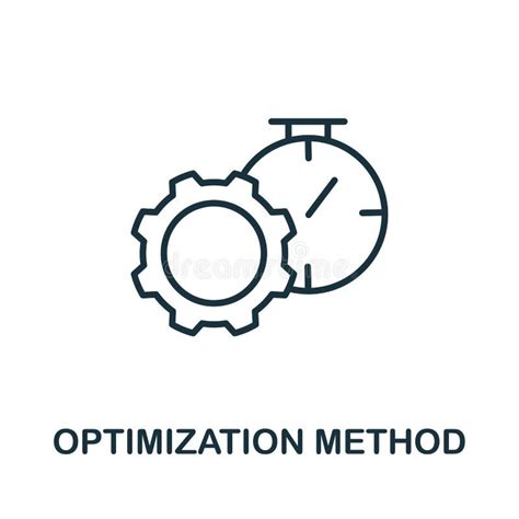 Optimization Method Icon Linear Isolated Illustration Thin Line