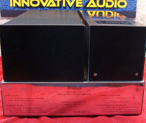 Innovative Audio Mcintosh 2100 Front Innovative Audio