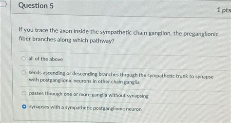 Solved Question 5if You Trace The Axon Inside The