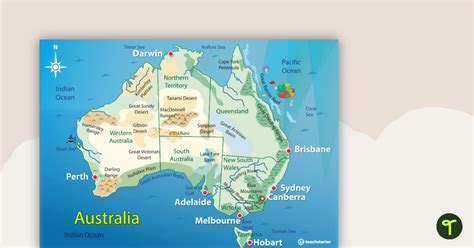 Australian Landform Map Teach Starter