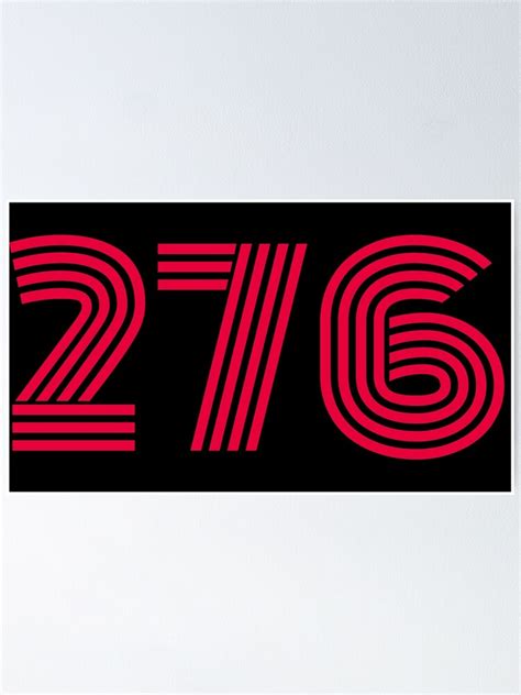 276 Area Code Zip Code Location Retro Red Poster For Sale By Wa Ka Ne Redbubble