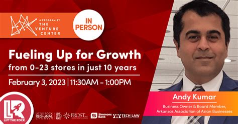 Lift The Rock With Andy Kumar The Venture Center