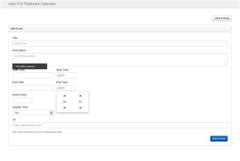 Ajax Full Featured Calendar By Pauloreg Codecanyon