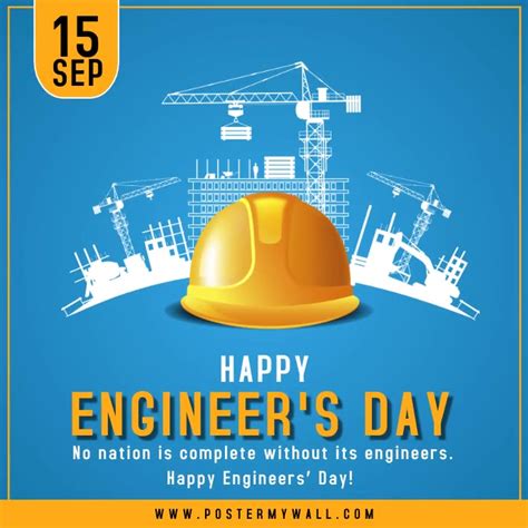 Happy Engineers Day Template Postermywall