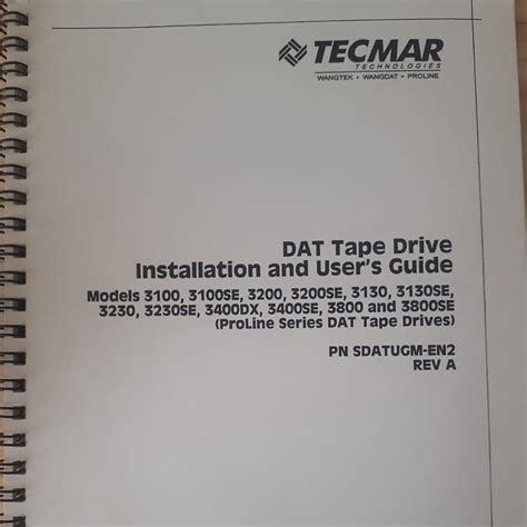 Tecmar Technologies Dat Tape Drive Proline Series See Reverb