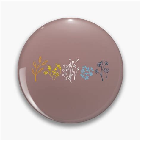 Subtle Aroace Pride Flag Flowers Pin For Sale By Sunfloras Redbubble